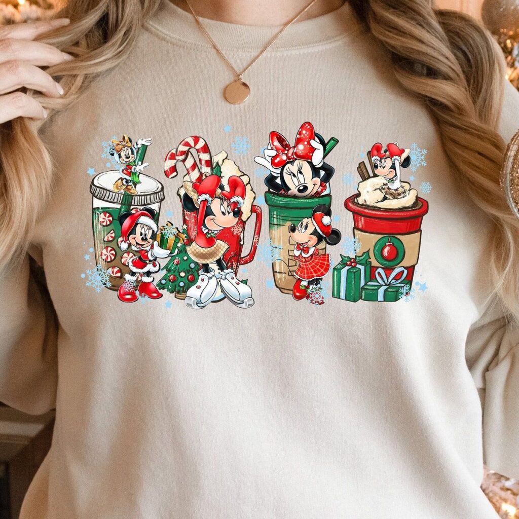 Mickey and Friends Gingerbread Christmas Shirt, Disney Christmas Sweater