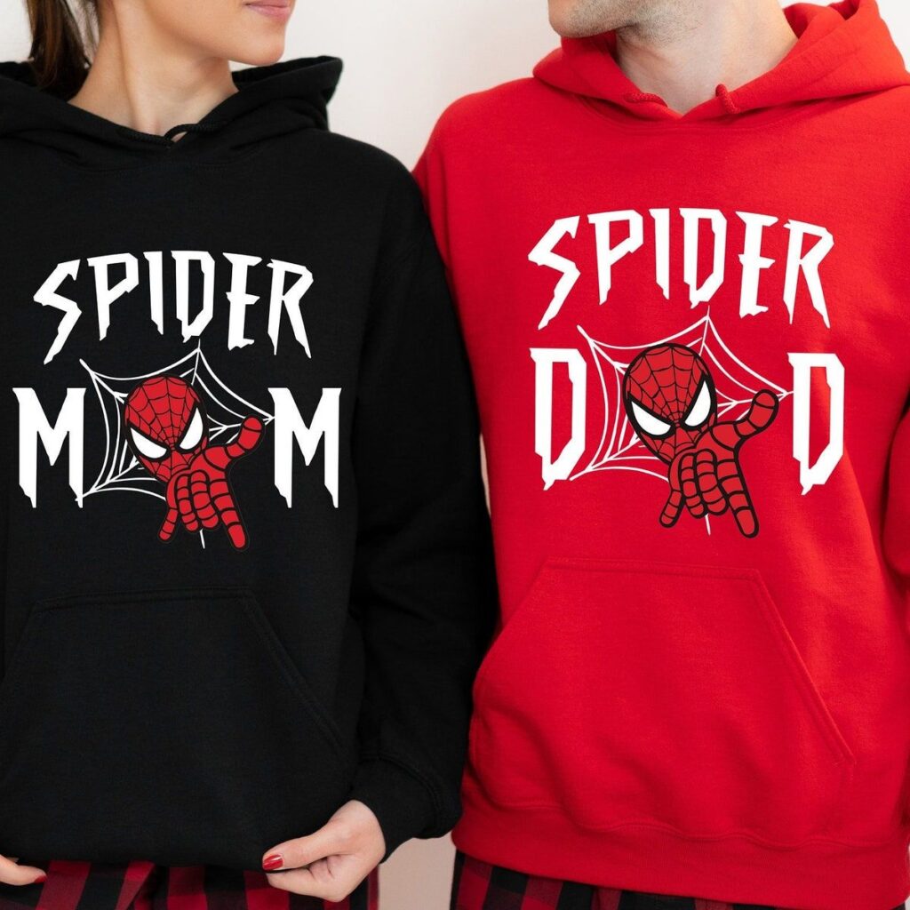 Custom Spiderman Family Shirts, Matching Family Superhero Shirts