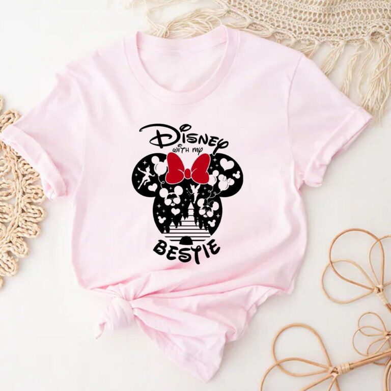 Disney With My Bestie Shirts, Matching Disney Best Friend Shirts