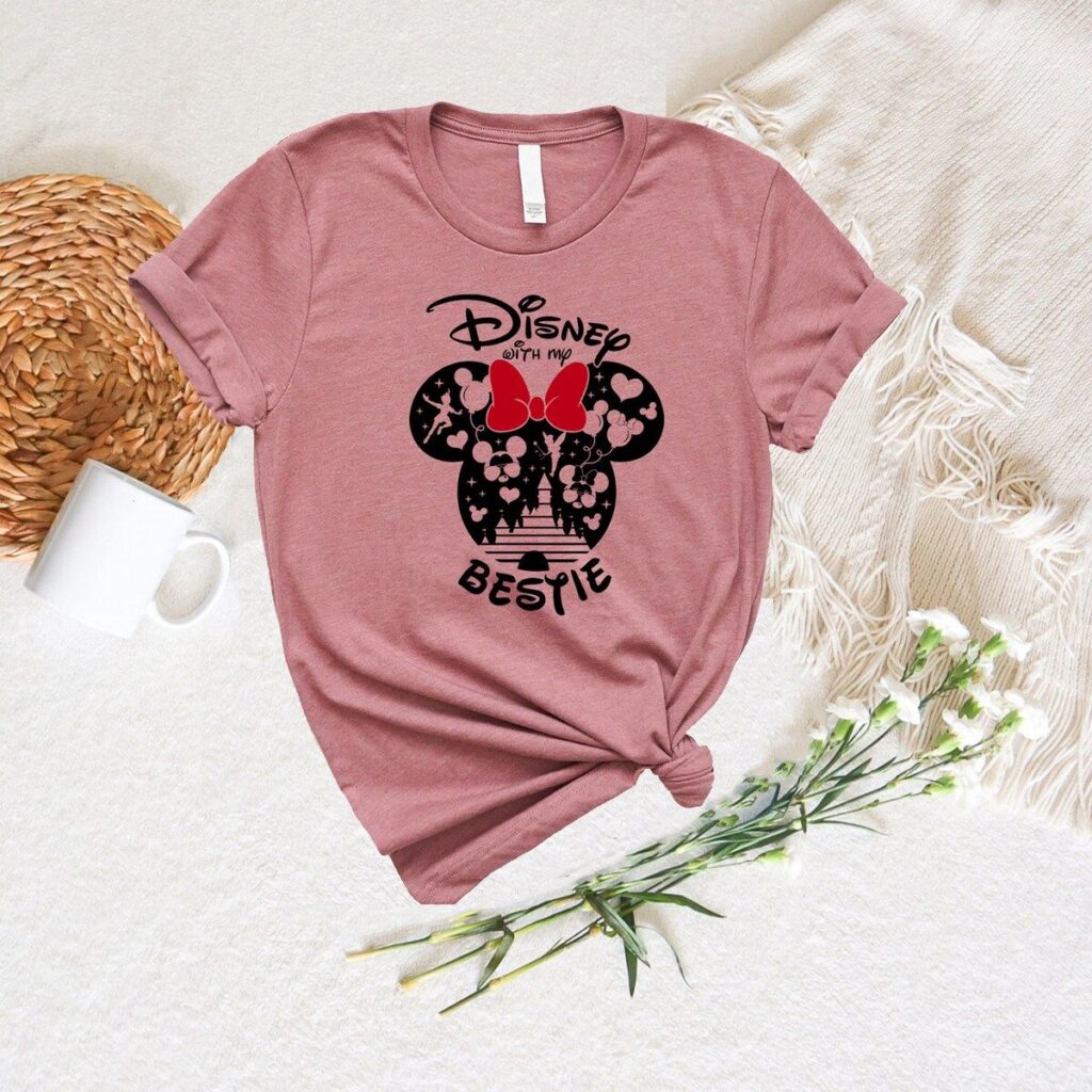 Disney With My Bestie Shirts, Matching Disney Best Friend Shirts